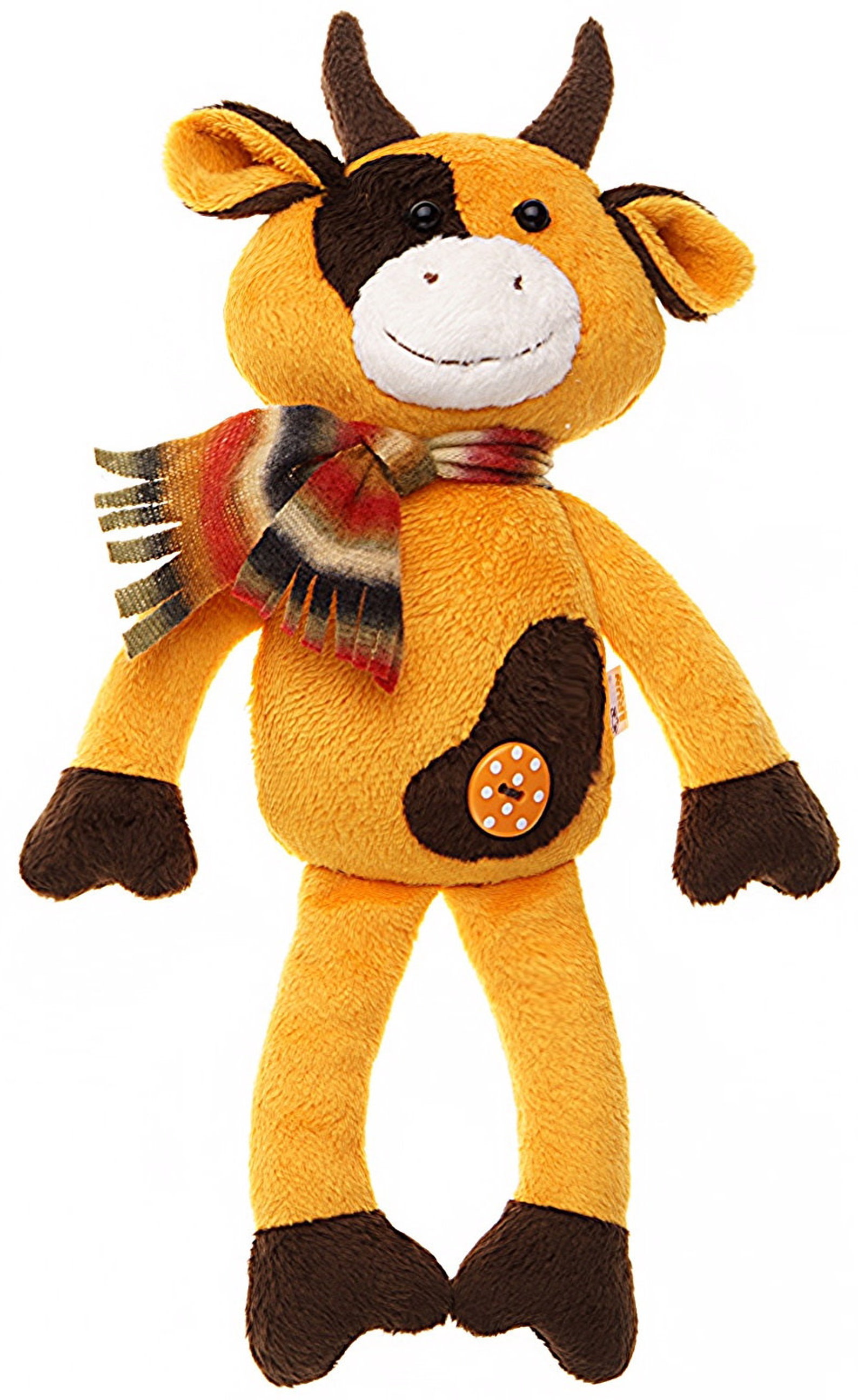 Toddler Plush Bull Doll Stuffed Ox Plushie Toy Stuffed Animal for Baby ...