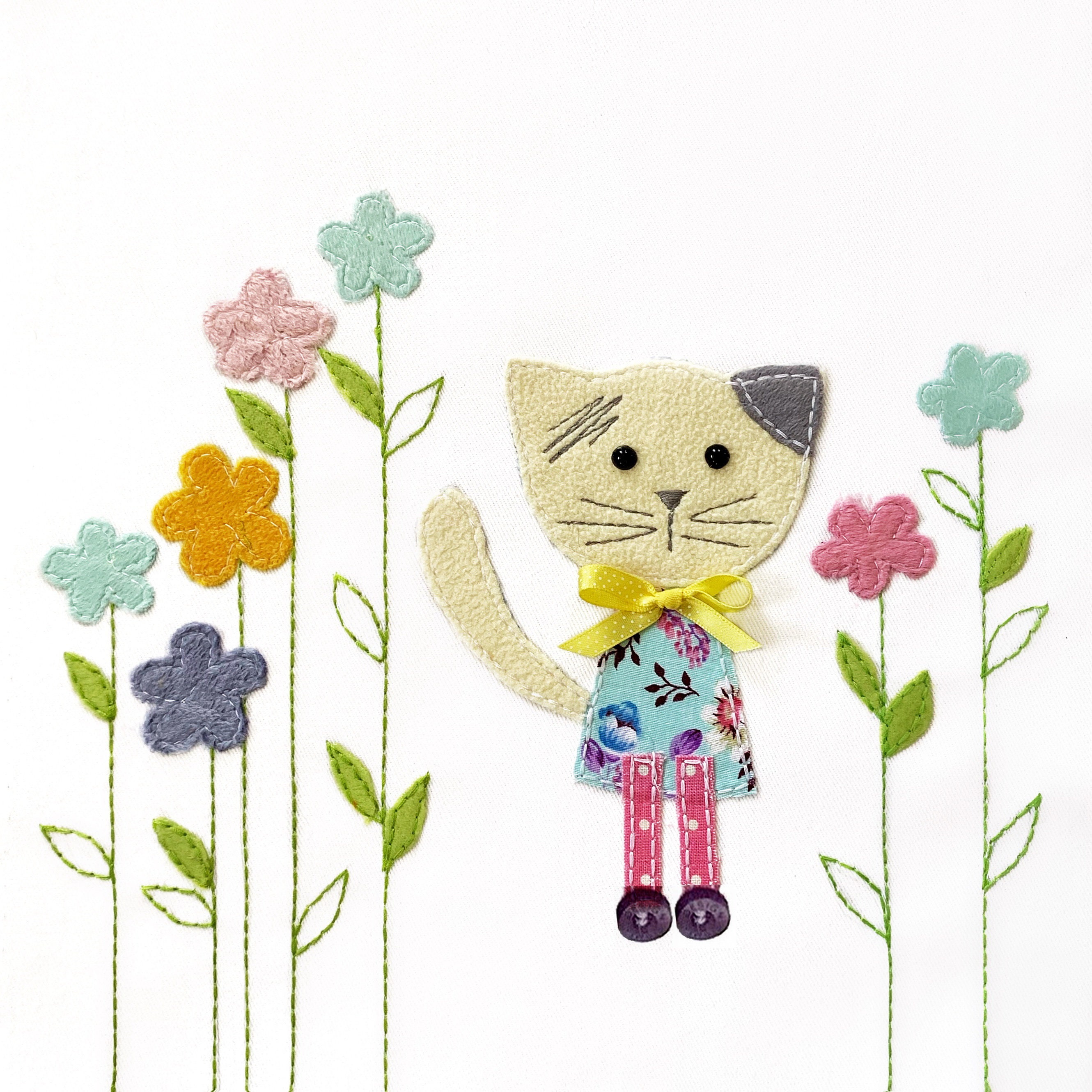 Cat Machine Embroidery Design Baby Animal Embroidery Pattern - Etsy