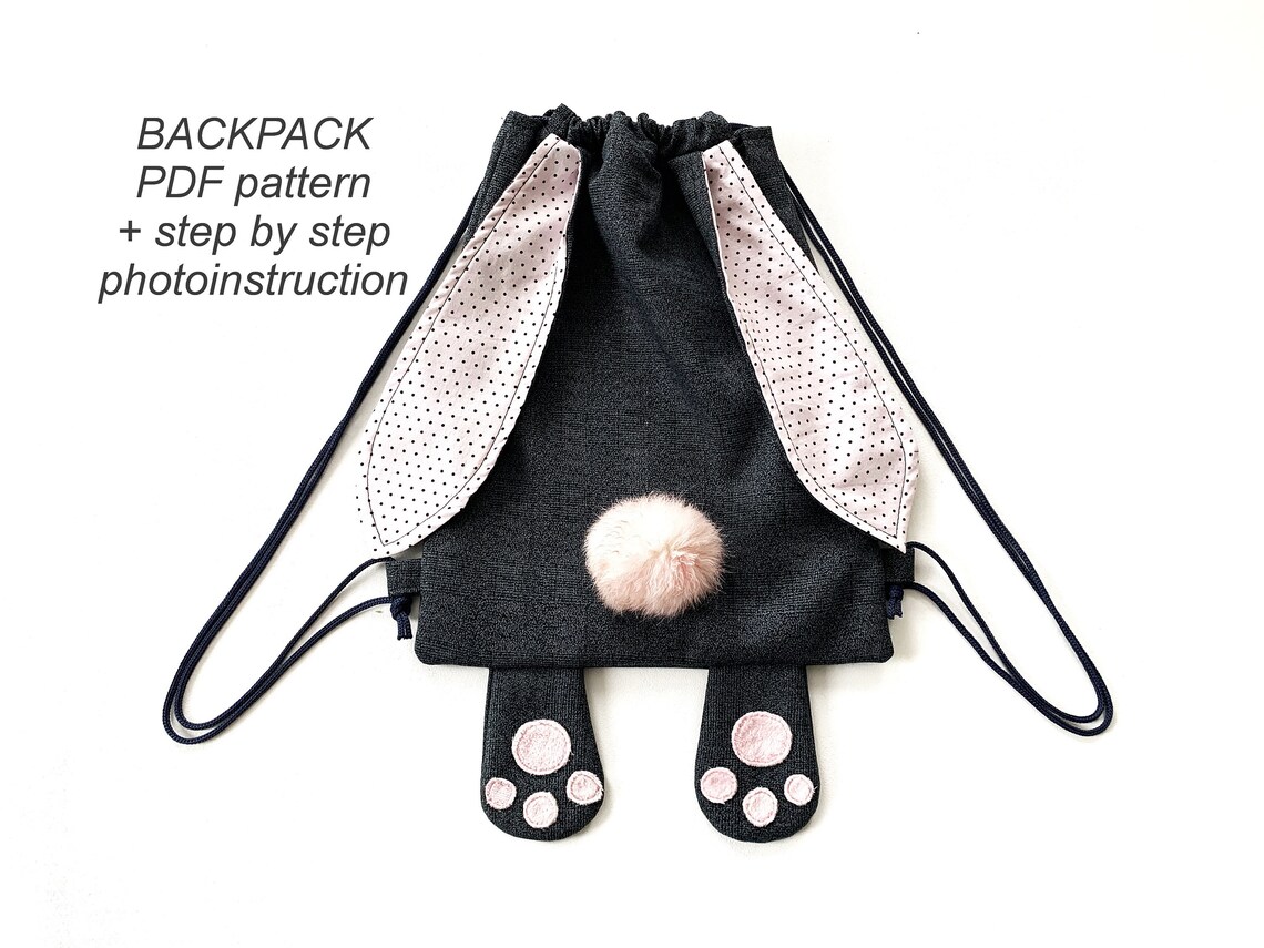 Toddler Backpack Sewing Pattern Bunny Backpack Pattern - Etsy