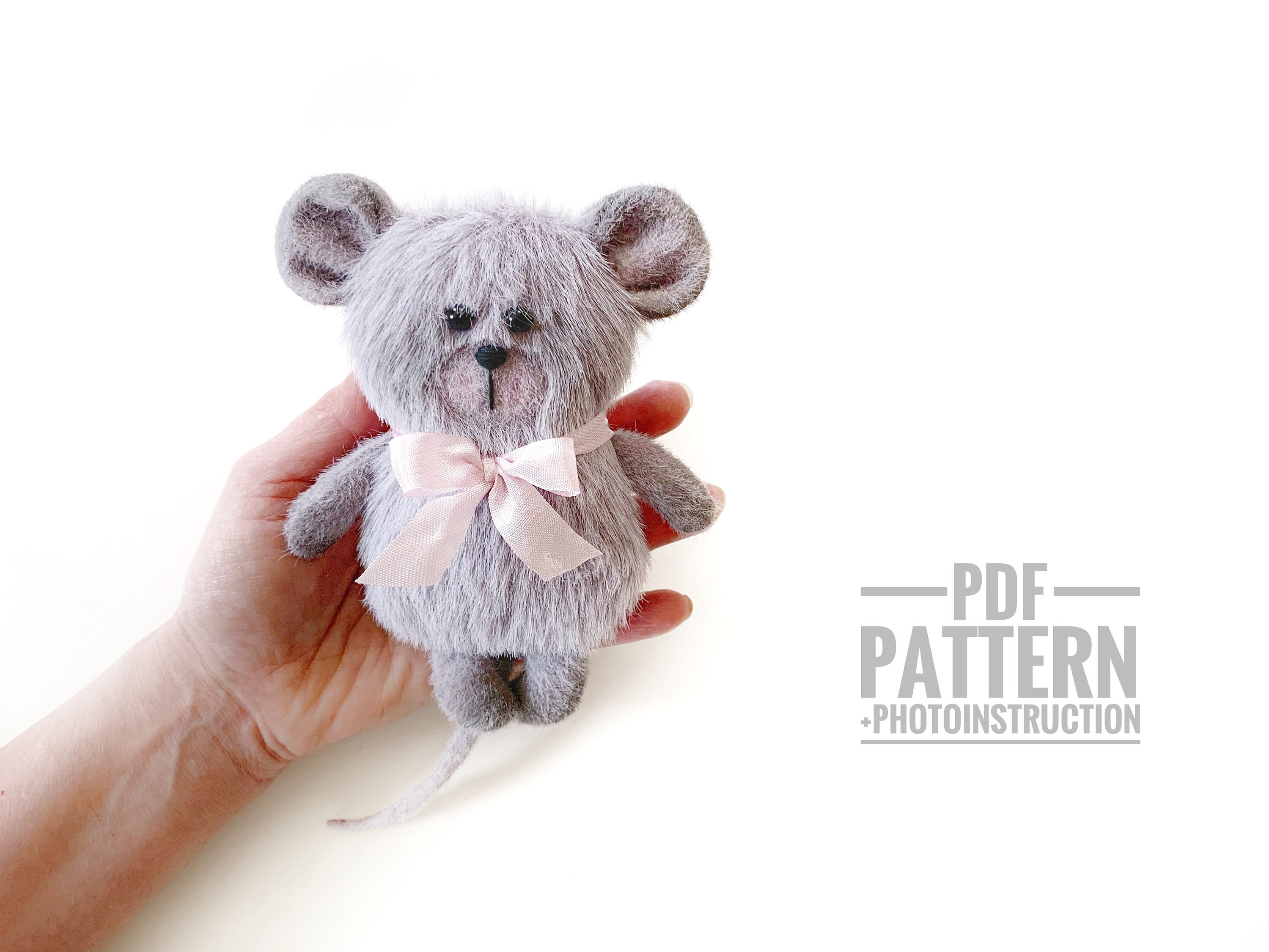 Mouse Sewing Pattern Plush Mouse DIY PDF Instant Download | Etsy