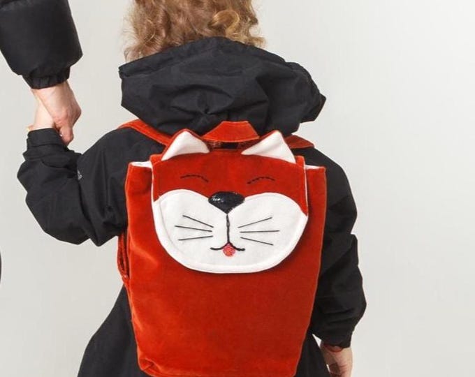 Plush Backpack Sewing Pattern .pdf Tutorial Stuffed Animal Cat Fox ...