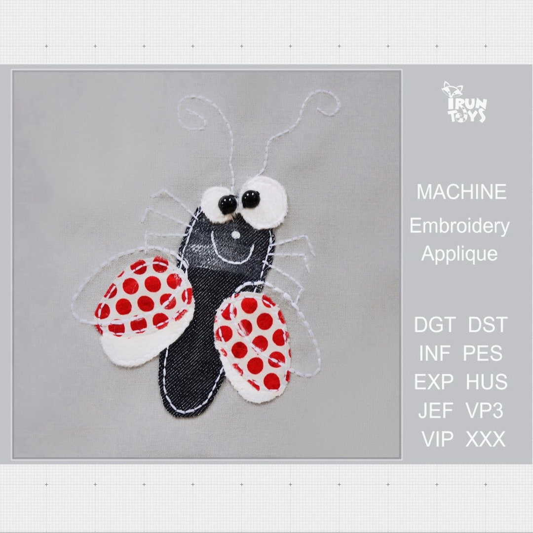 Beetle Embroidery Design Bug Applique Machine Embroidery Pattern 4 ...