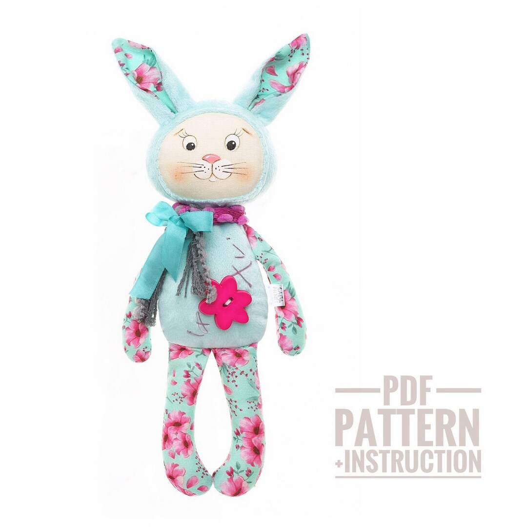PDF Bunny Pattern Rabbit Doll Sewing Pattern Stuffed Animal Patterns - Etsy