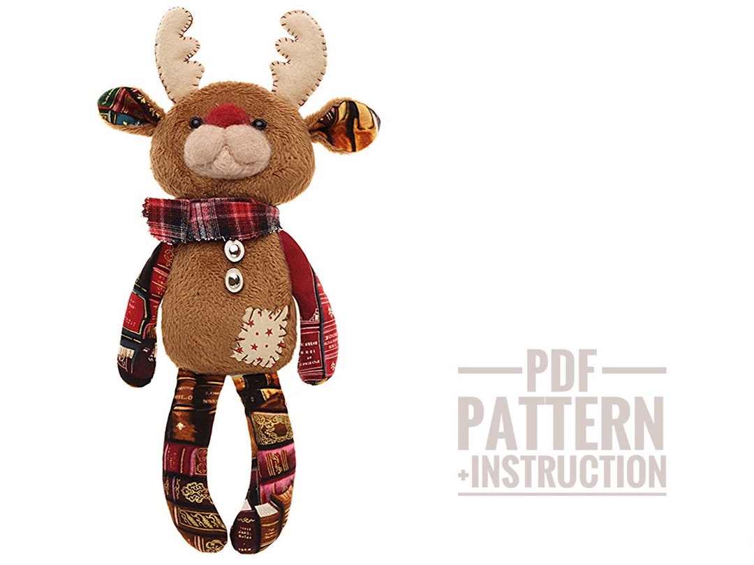 Plush Deer Sewing Pattern Deer Pattern PDF Plushie Sewing - Etsy