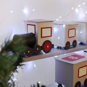Countdown to Christmas/ Train Set DIY Advent Calendars/ Art Supplies ...