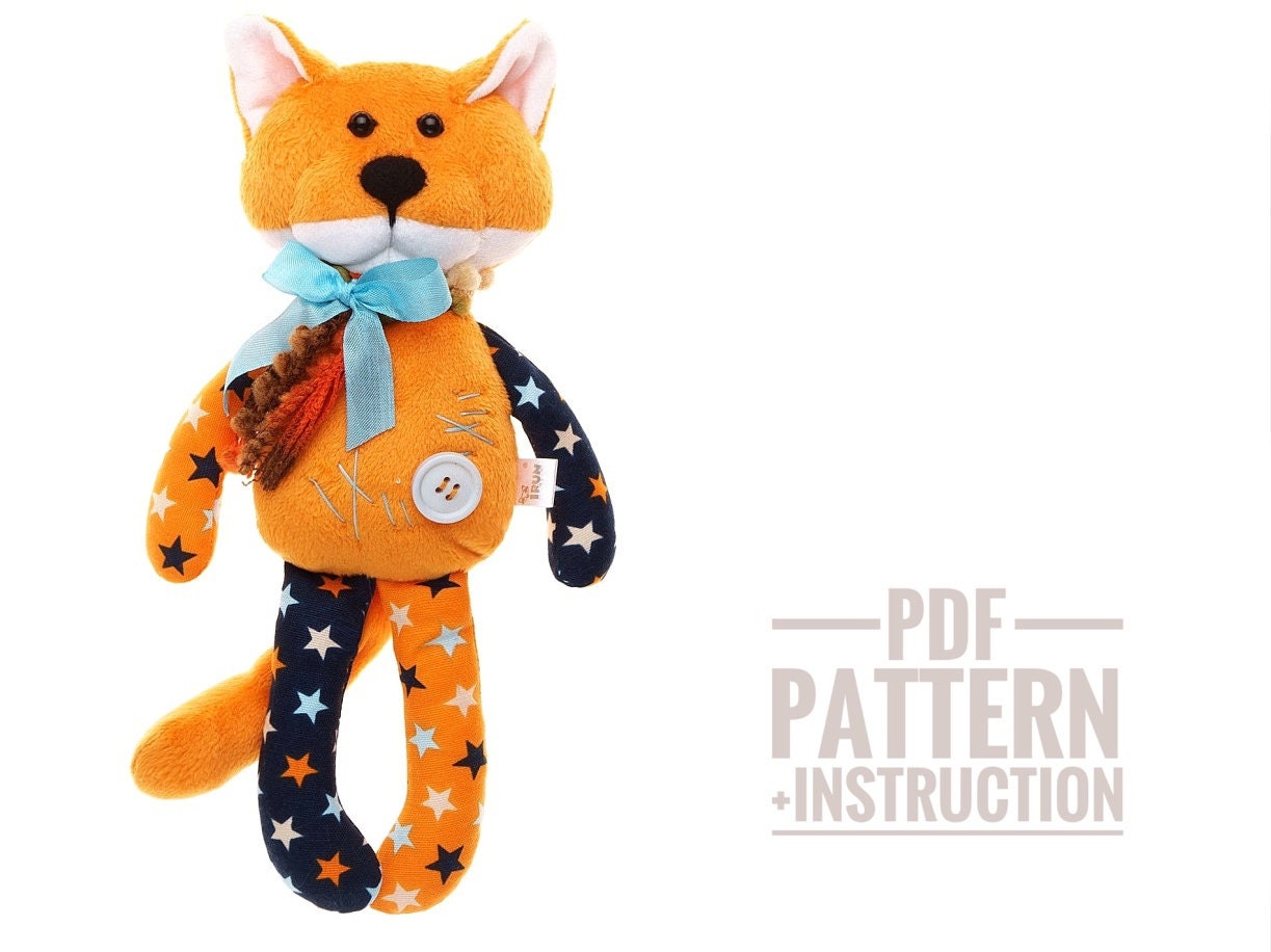 Buy Plush Fox Sewing Pattern Fox Pattern Pdf Plushie Sewing Pattern ...