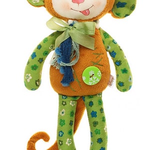 PDF Monkey Sewing Pattern & Tutorial Monkey Plush Animal Patterns - Etsy