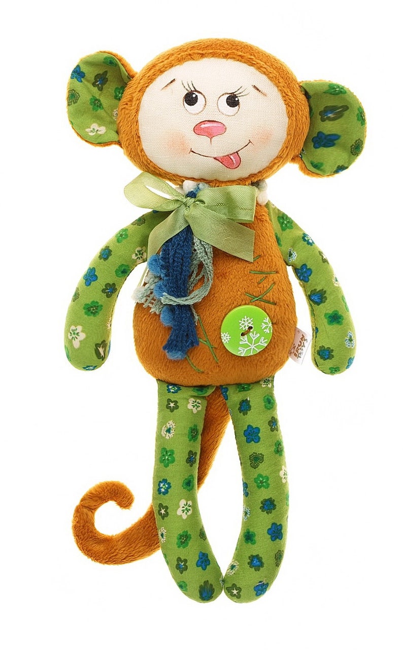 PDF Monkey Sewing Pattern & Tutorial Monkey Plush Animal - Etsy