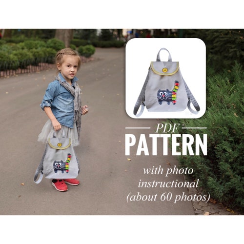 Backpack PDF Sewing Pattern Sewing Tutorial Sewing for Kids. | Etsy