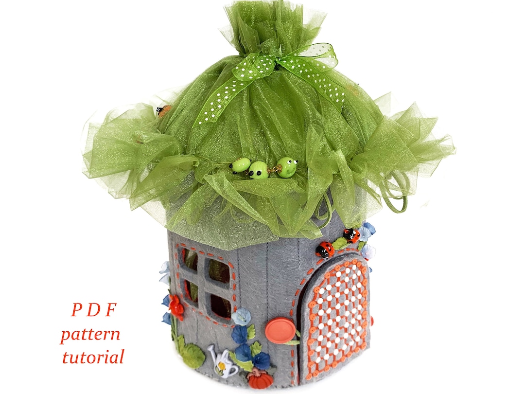 Felt Fairy House Pattern Fabric Doll House Sewing Pattern PDF - Etsy