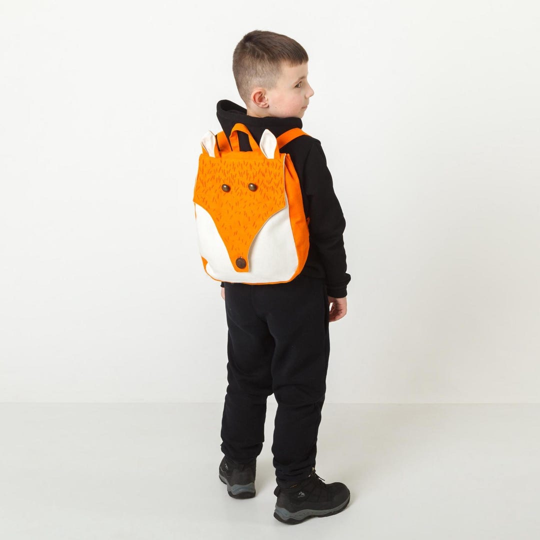 Fox Backpack Pattern PDF Toddler Backpack Sewing Pattern Kindergarten ...
