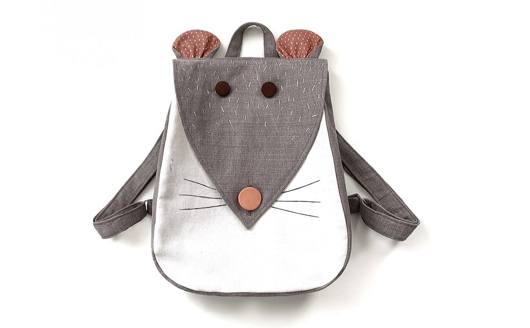 Mouse Backpack Pattern Toddler Backpack Sewing Pattern Kindergarten ...