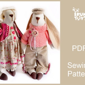 RABBIT PATTERN PDF Easter Bunny Decor Pattern Pdf Digital - Etsy