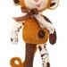 PDF Monkey Sewing Pattern & Tutorial Monkey Plush Animal - Etsy