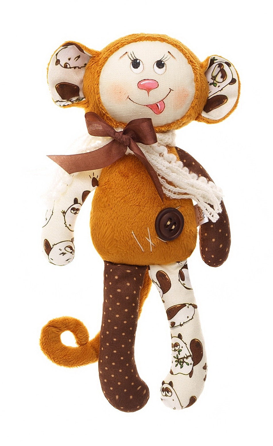 PDF Monkey sewing pattern & tutorial Monkey plush animal | Etsy