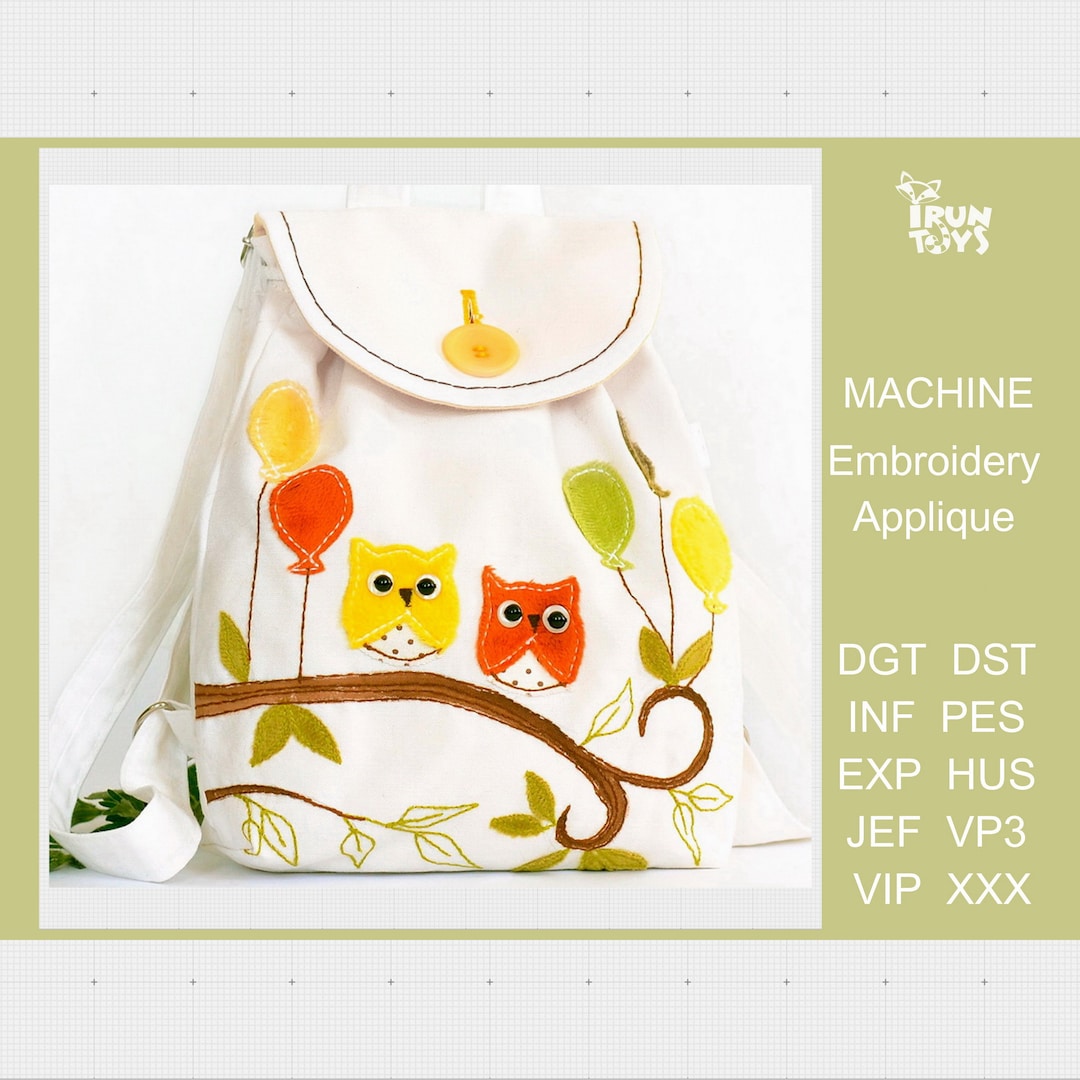 Owl Machine Embroidery Designs Bird Embroidery Applique for Girls - Etsy
