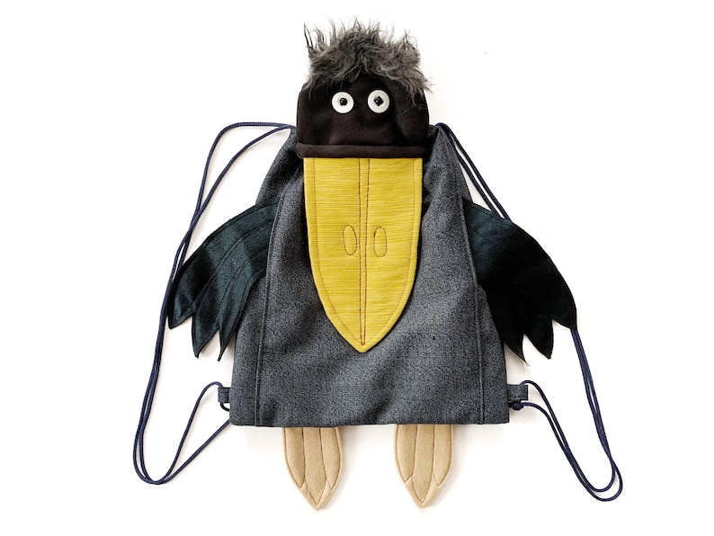 Kids Backpack Pattern Toddler Backpack Raven Kindergarten - Etsy