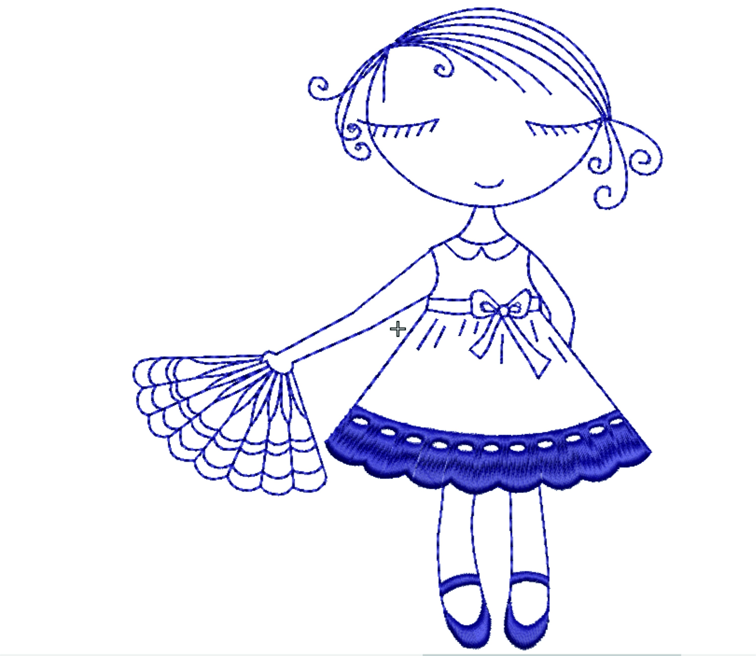 Baby Girl Machine Embroidery Designs for Girls Kids Aplique Pattern - Etsy