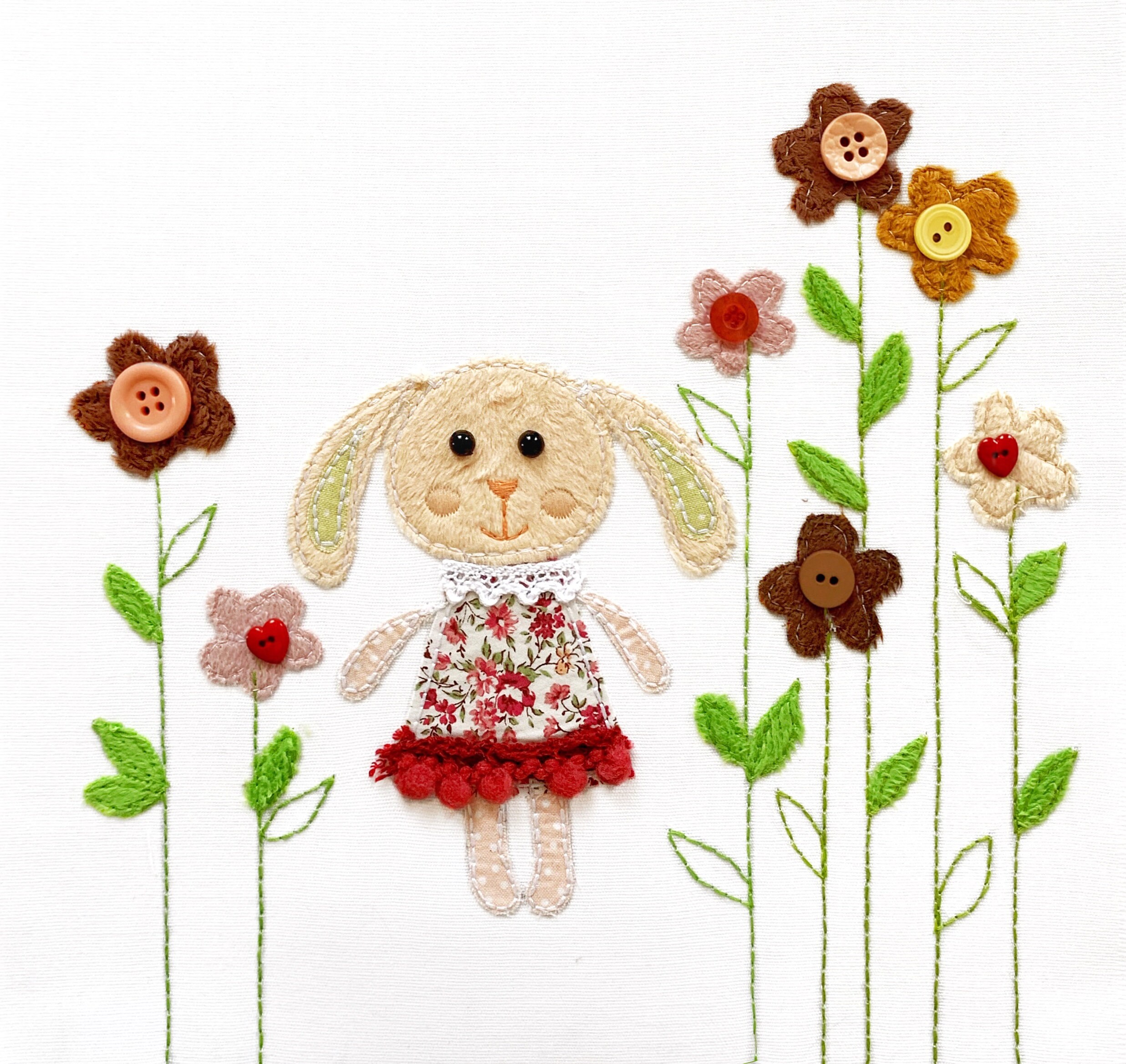 Bunny Machine Embroidery Design Rabbit Embroidery Pattern Kids - Etsy