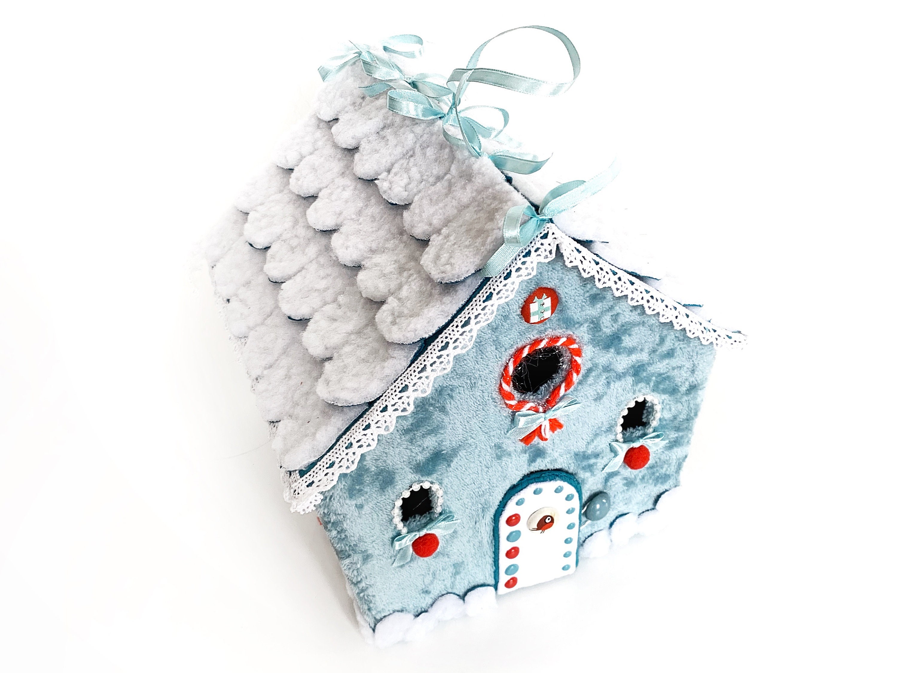 Felt House Pattern Christmas Fairy House Sewing Pattern Fabric | Etsy