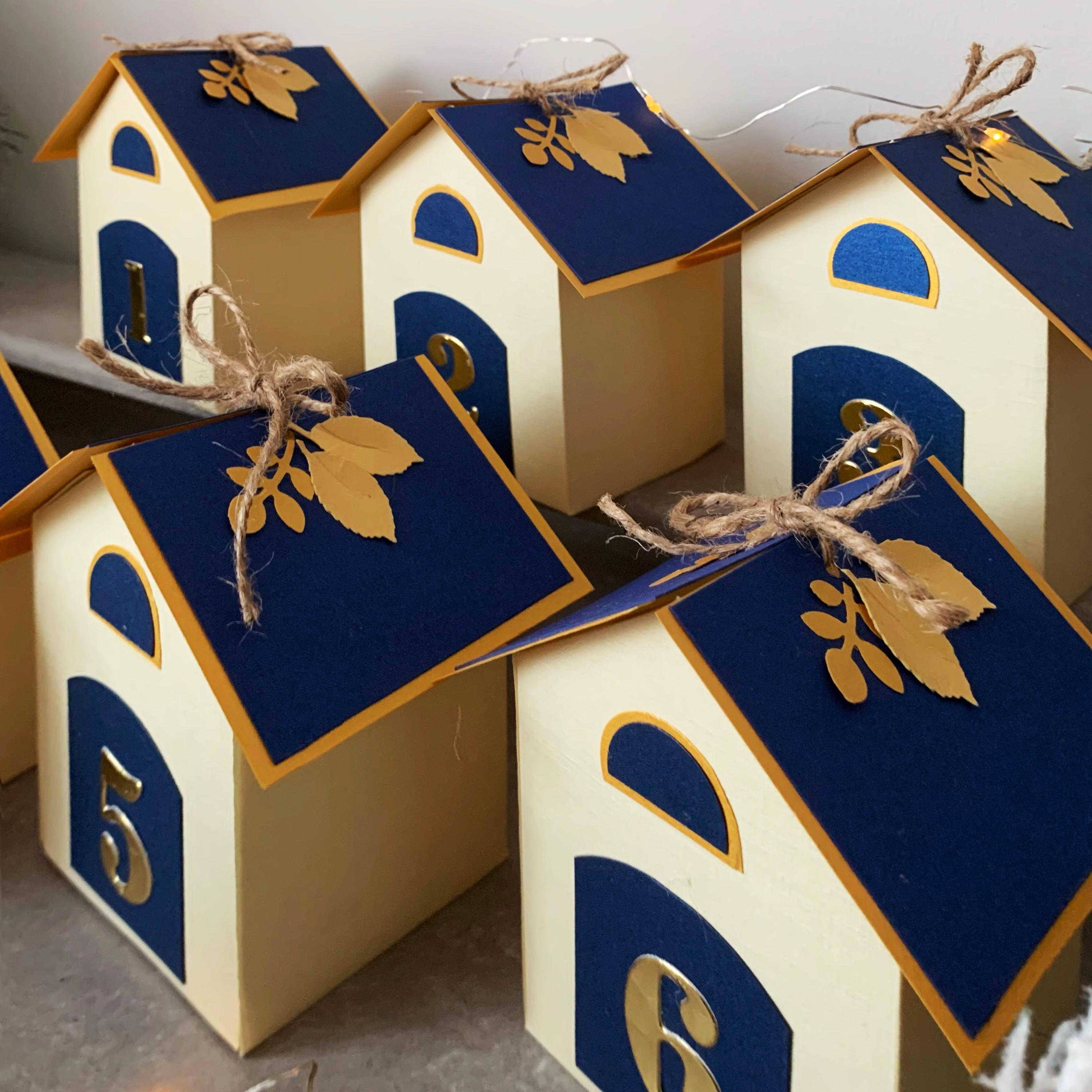 Printable Christmas Advent Calendar Boxes: European City DIY (PDF ...