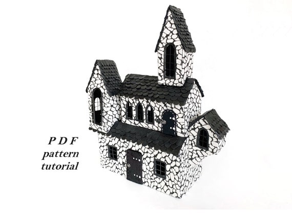 Haunted Mansion Halloween Fairy House Sewing Pattern Halloween - Etsy