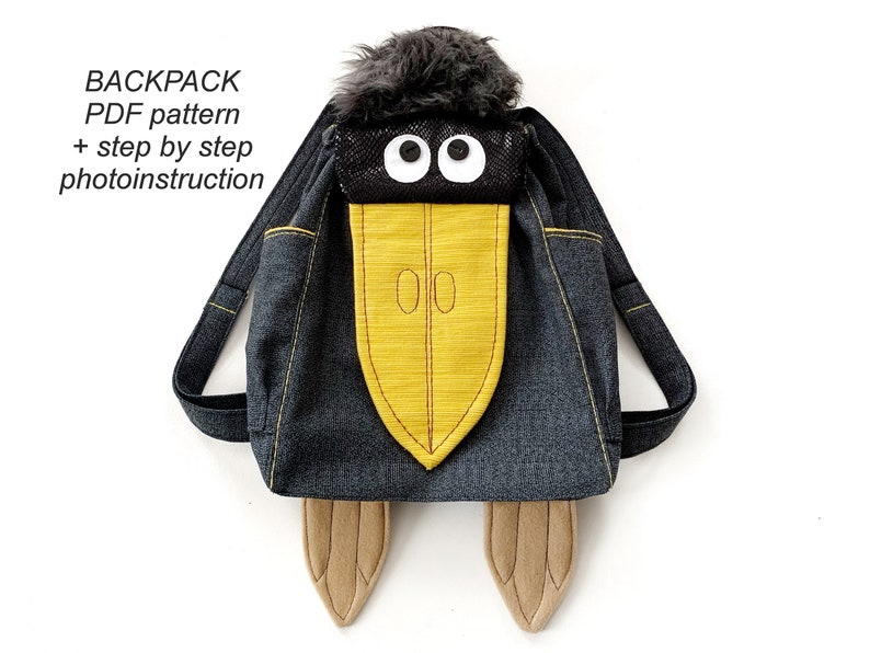 Toddler Backpack Sewing Pattern Raven Backpack Pattern PDF | Etsy