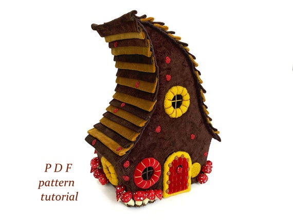 Halloween Fairy House Sewing Pattern Fabric Doll House | Etsy