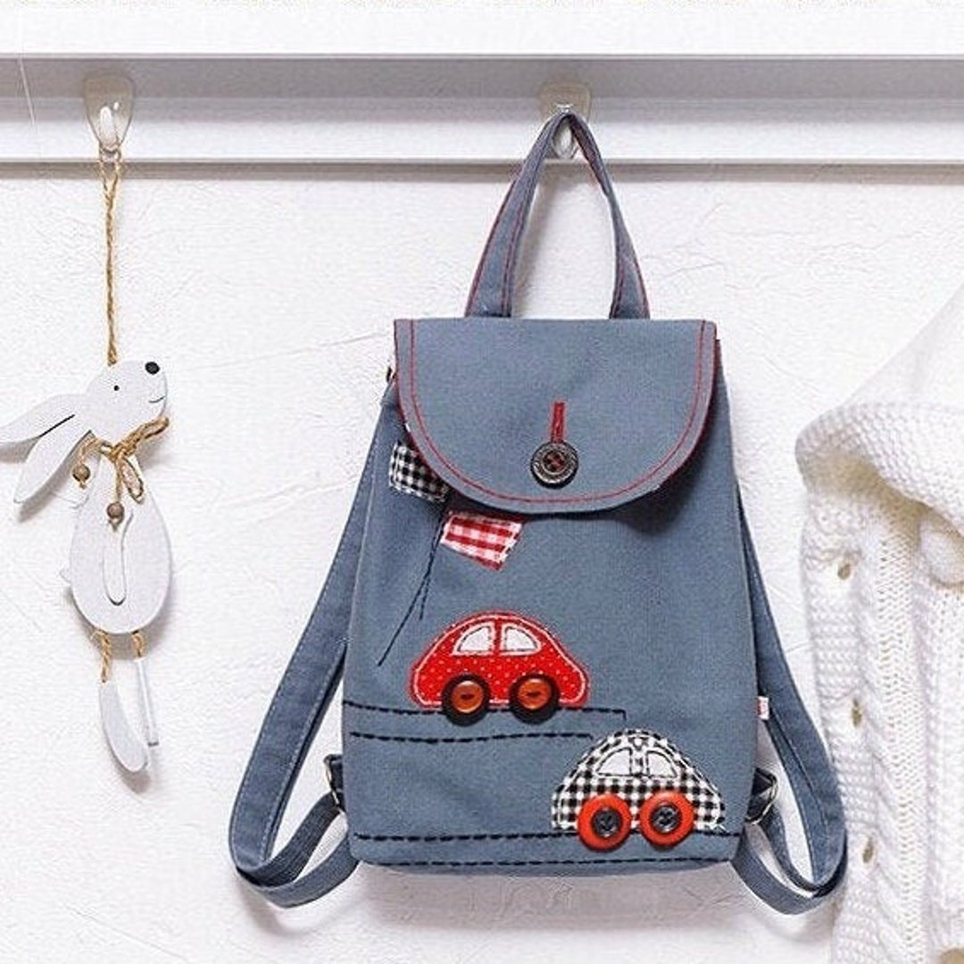 Mini Toddler Backpack Cars Boys Backpack Transport Personalised Kids ...