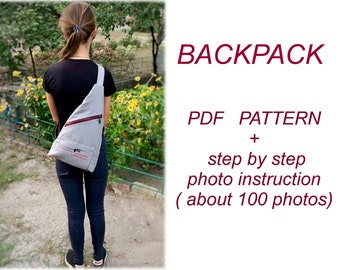 Kids Backpack PDF Tutorial & Pattern - Etsy