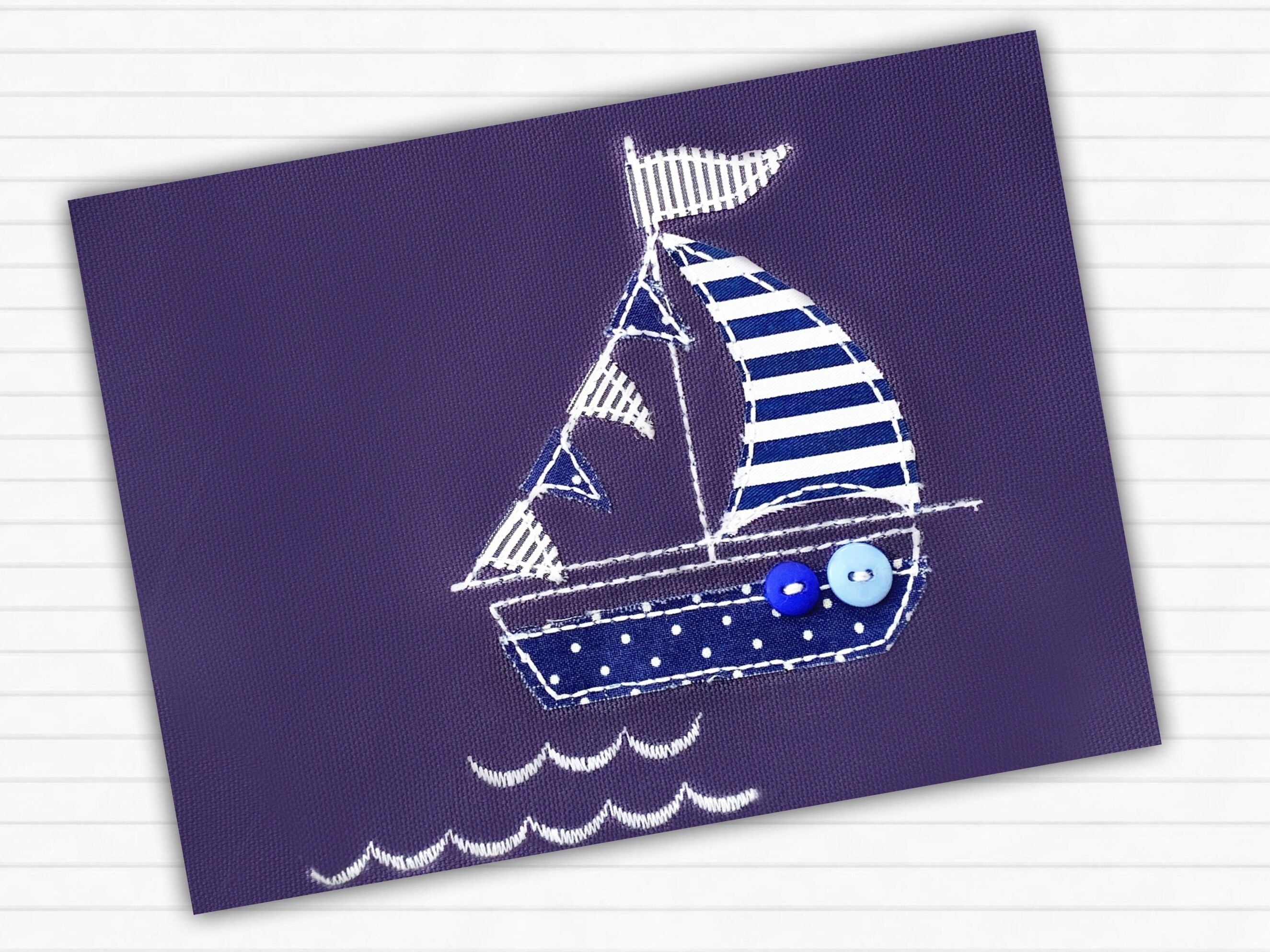 Sail Boat Machine Embroidery Designs Children Applique | Etsy