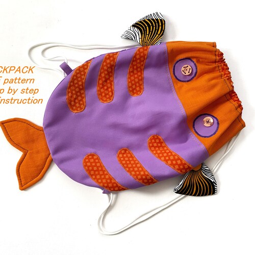 Kids Backpack Pattern Toddler Backpack Raven Kindergarten - Etsy