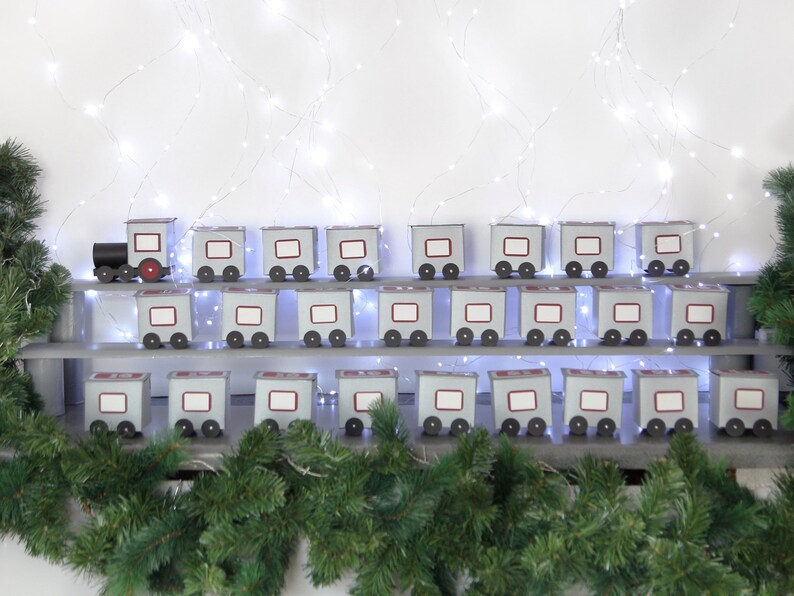 Countdown to Christmas/ Train Set DIY Advent Calendars/ Art Supplies ...