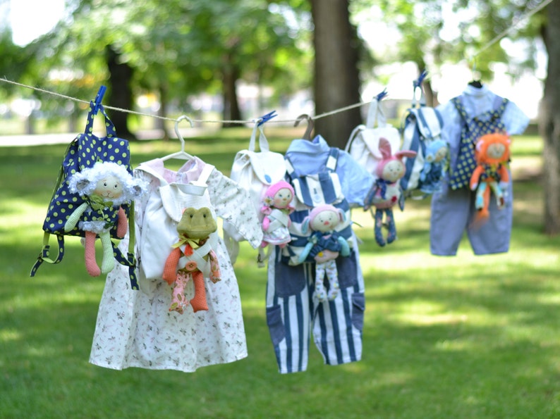 White Toddler Backpack With a Pocket for a Toy Small Kids - Etsy