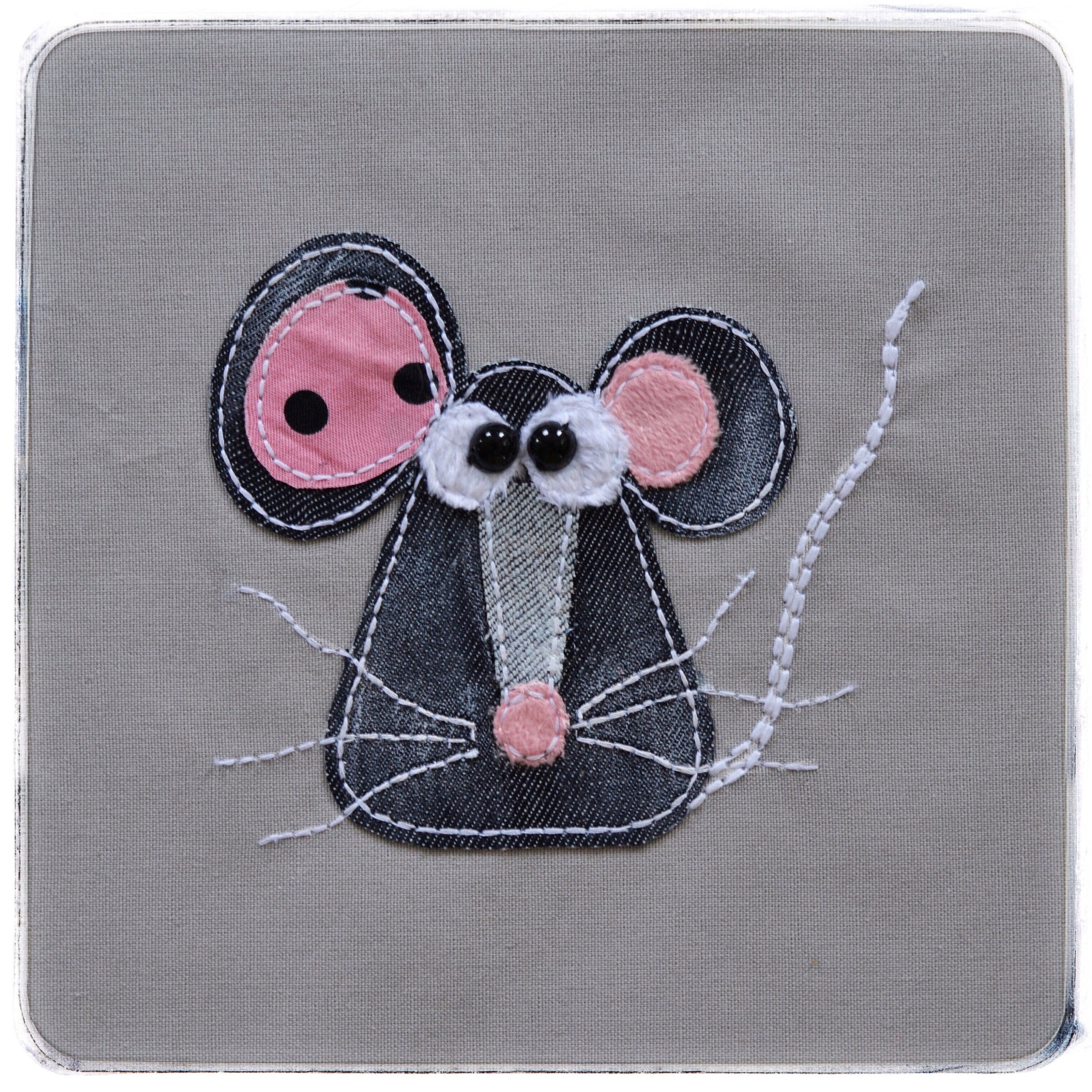 Mouse Embroidery Designs Digital Applique Design Mouse - Etsy