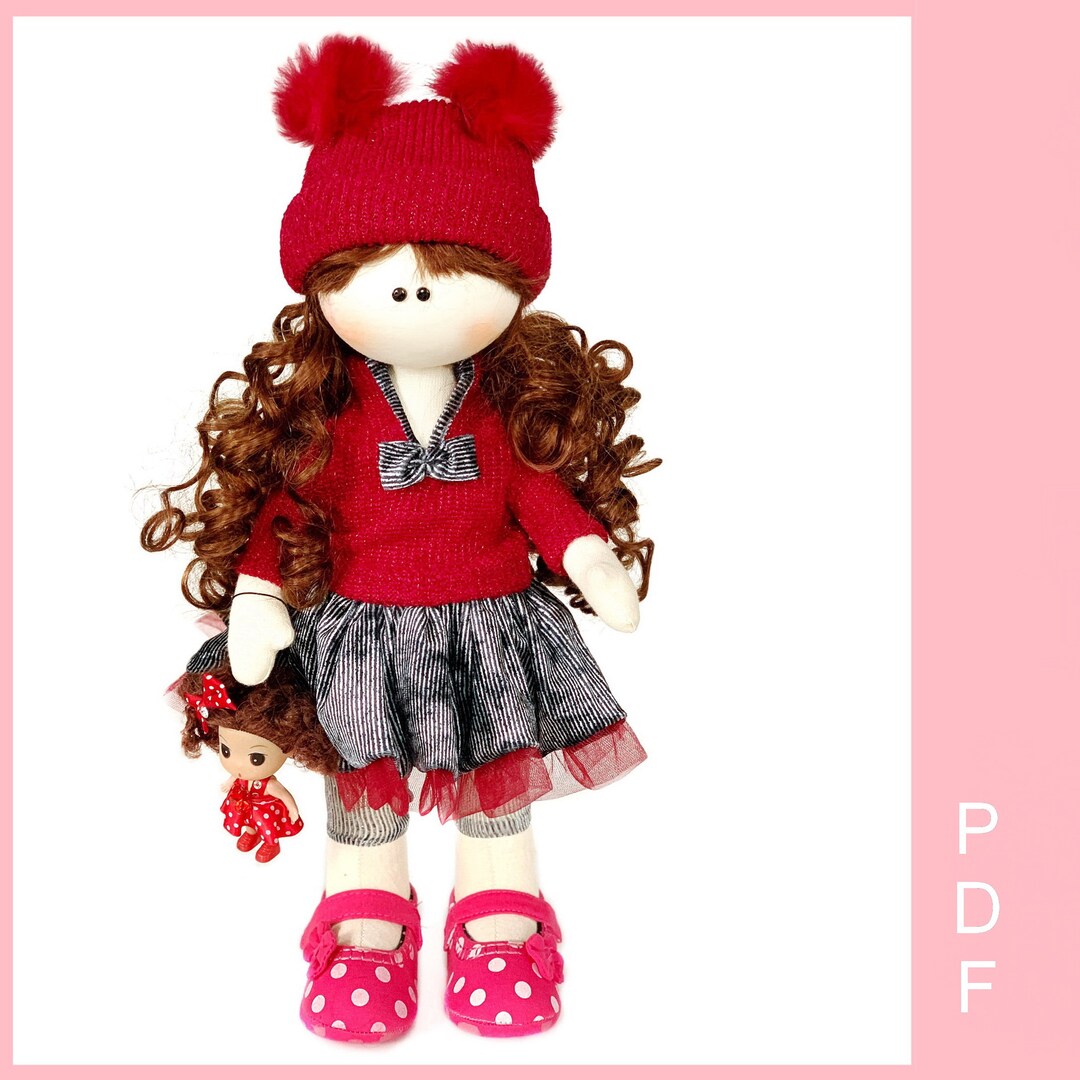 Cloth Doll Pattern, PDF Sewing Tutorial, PDF Doll Pattern, Rag Doll ...