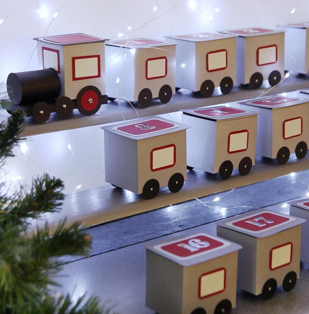 Countdown to Christmas/ Train Set DIY Advent Calendars/ Art Supplies ...