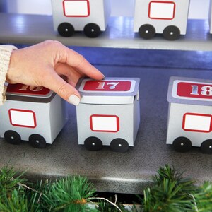 Countdown to Christmas/ Train Set DIY Advent Calendars/ Art Supplies ...