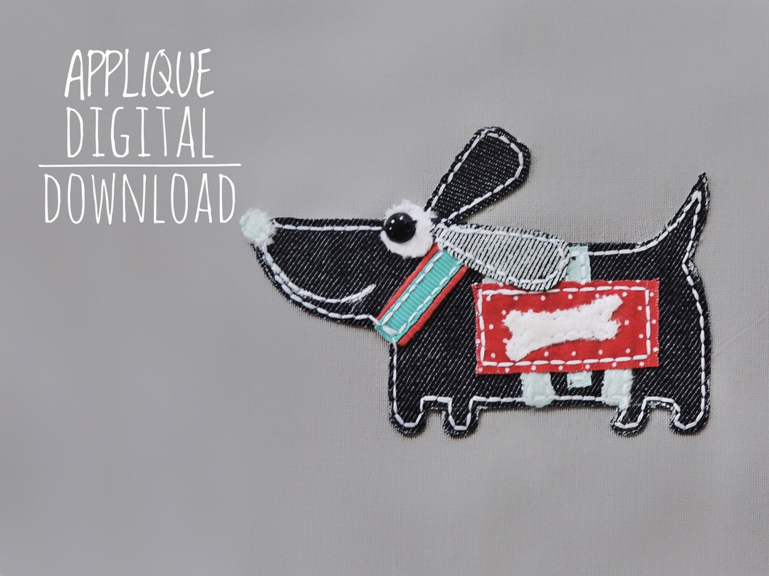 Dog Embroidery Designs Dachshund Machine Embroidery Pattern - Etsy