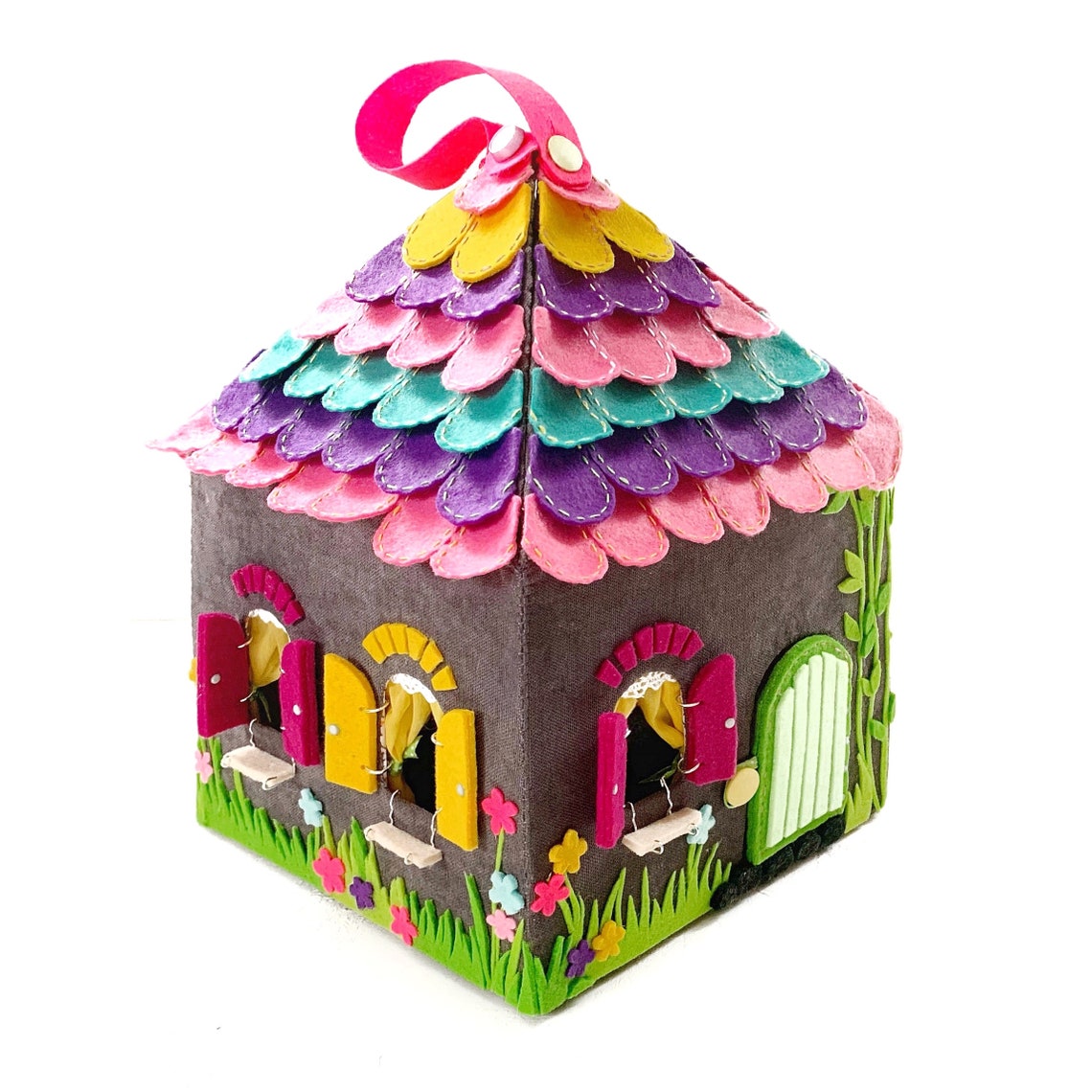 Felt House Sewing Pattern Fairy Felt Play House DIY Sewing - Etsy