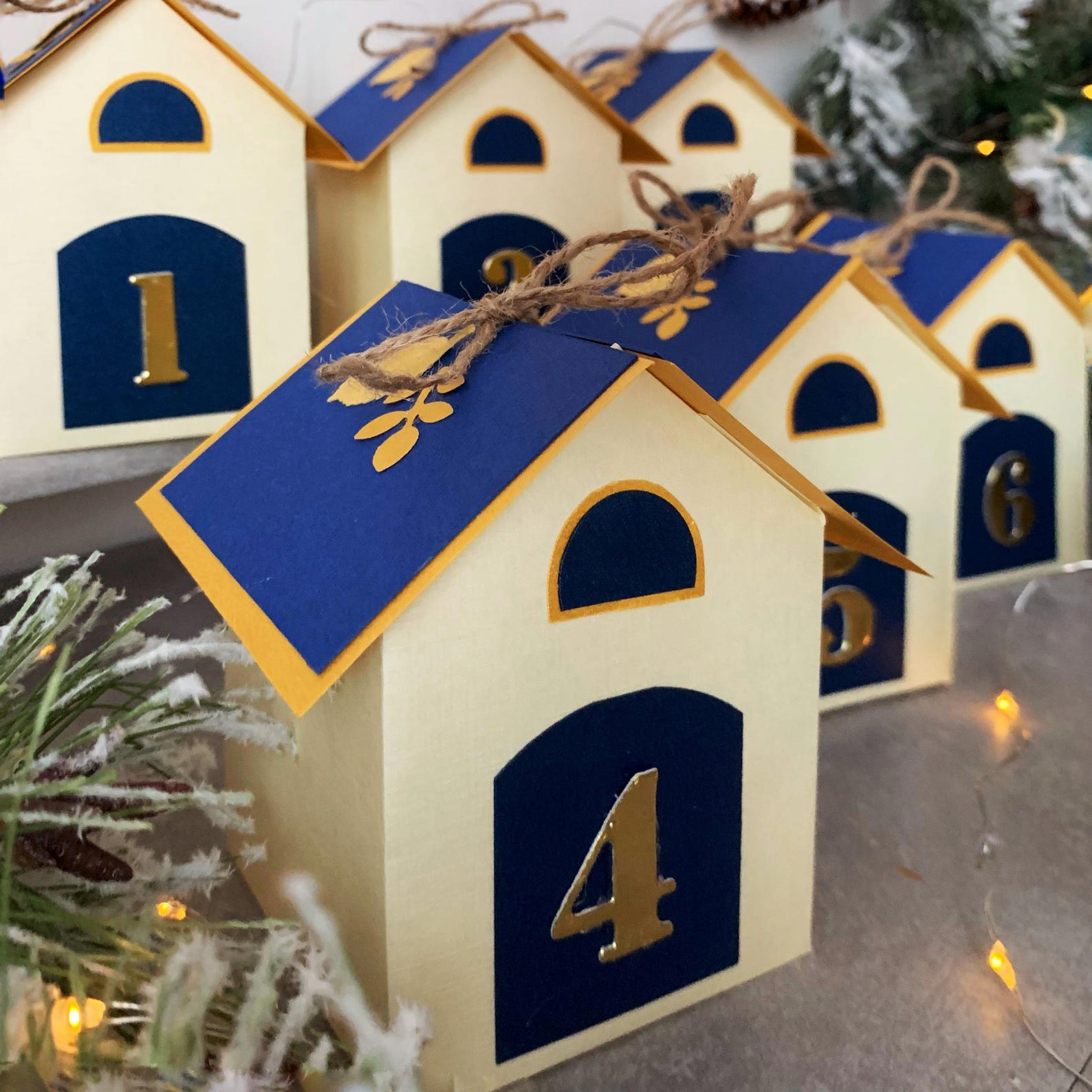 Printable Christmas Advent Calendar Boxes: European City DIY (PDF ...