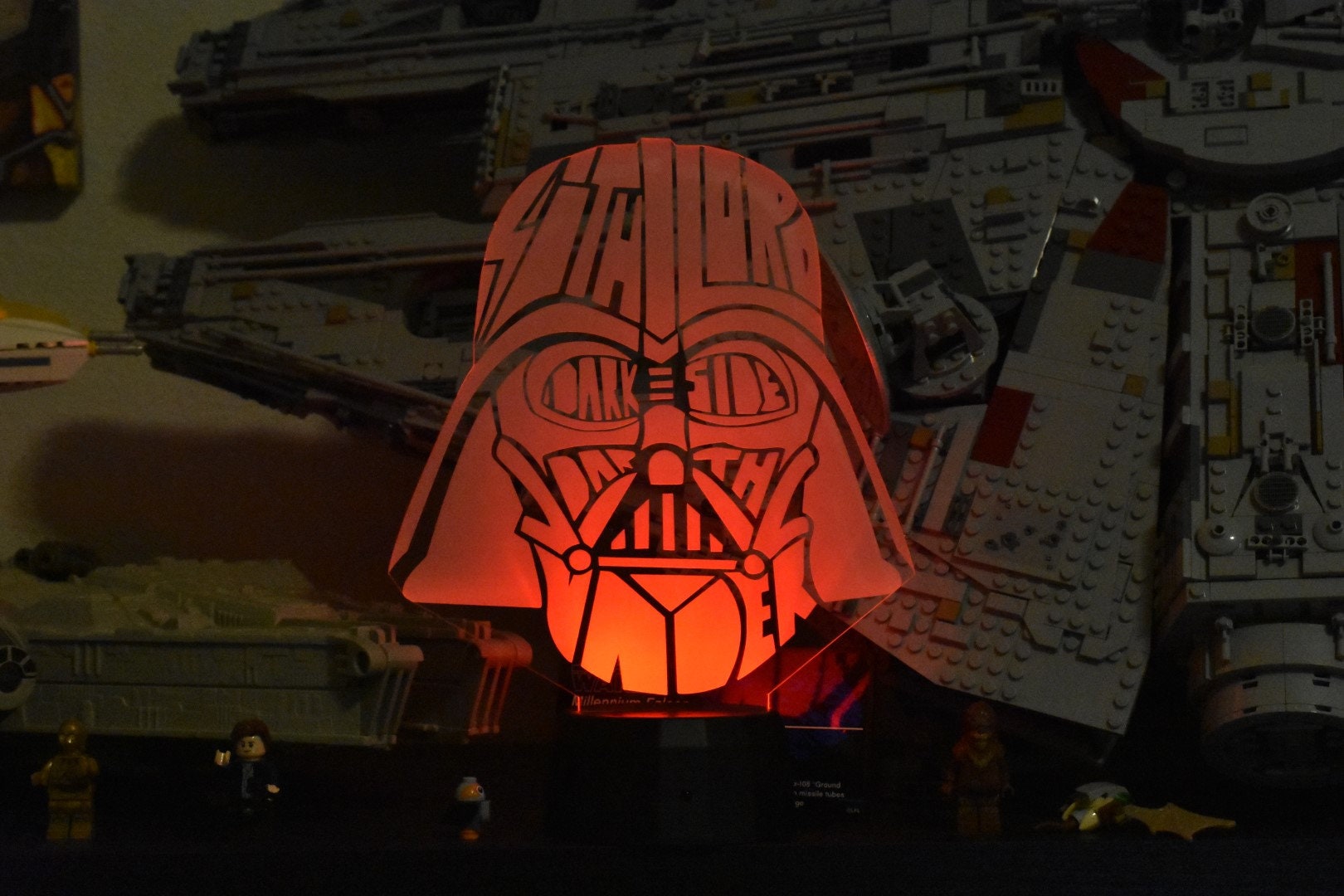 Darth Vader Word Cloud LED Sign Perfect as a Gift for a Board - Etsy ...