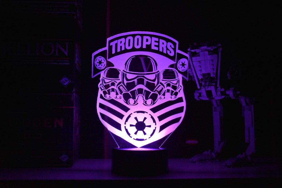 Troopers LED Sign Perfect as a Gift for Your Trooper. Place in Man ...