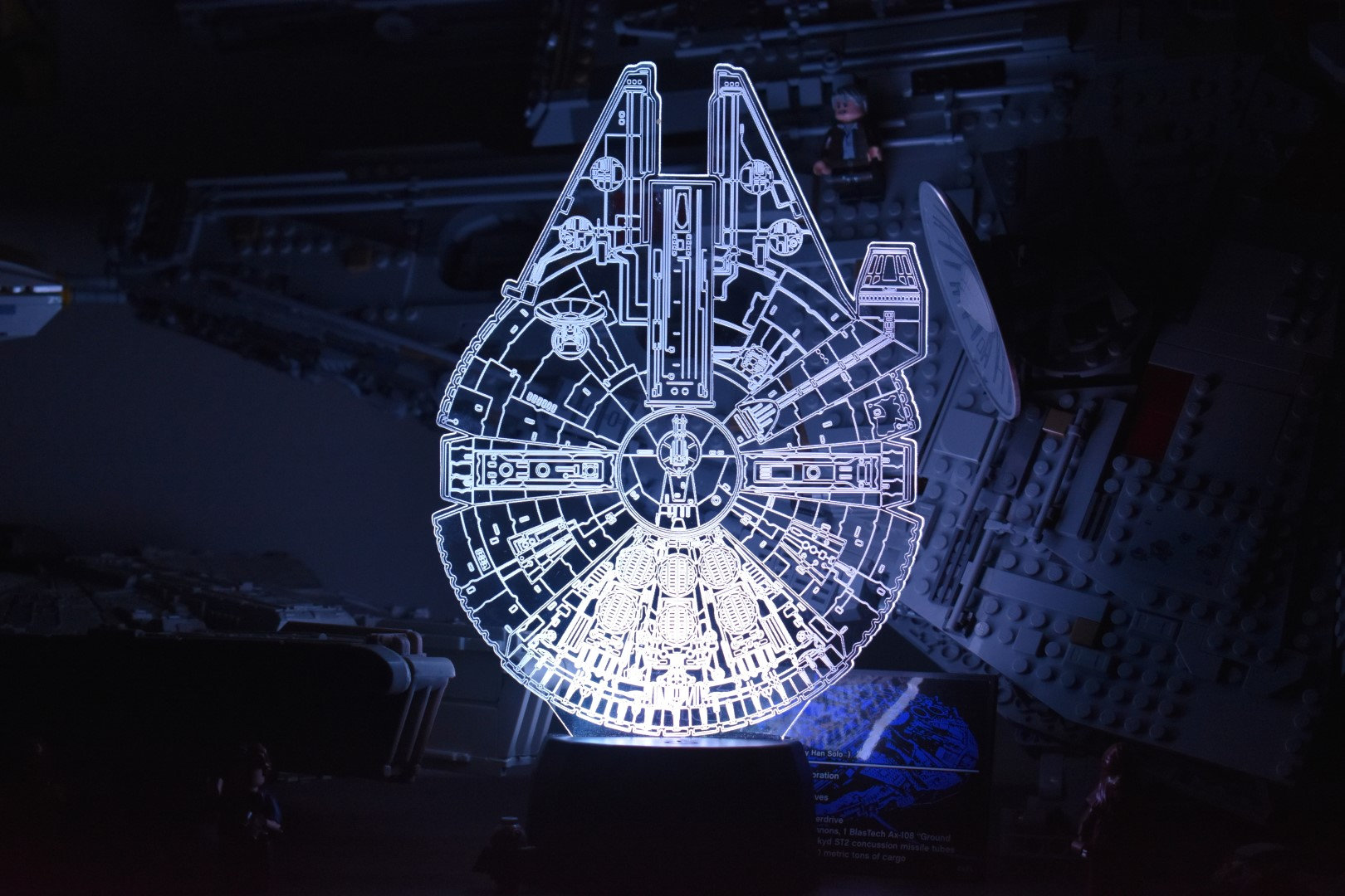 Millennium Falcon LED Sign Perfect as a Gift for Your Chewy. Place in ...