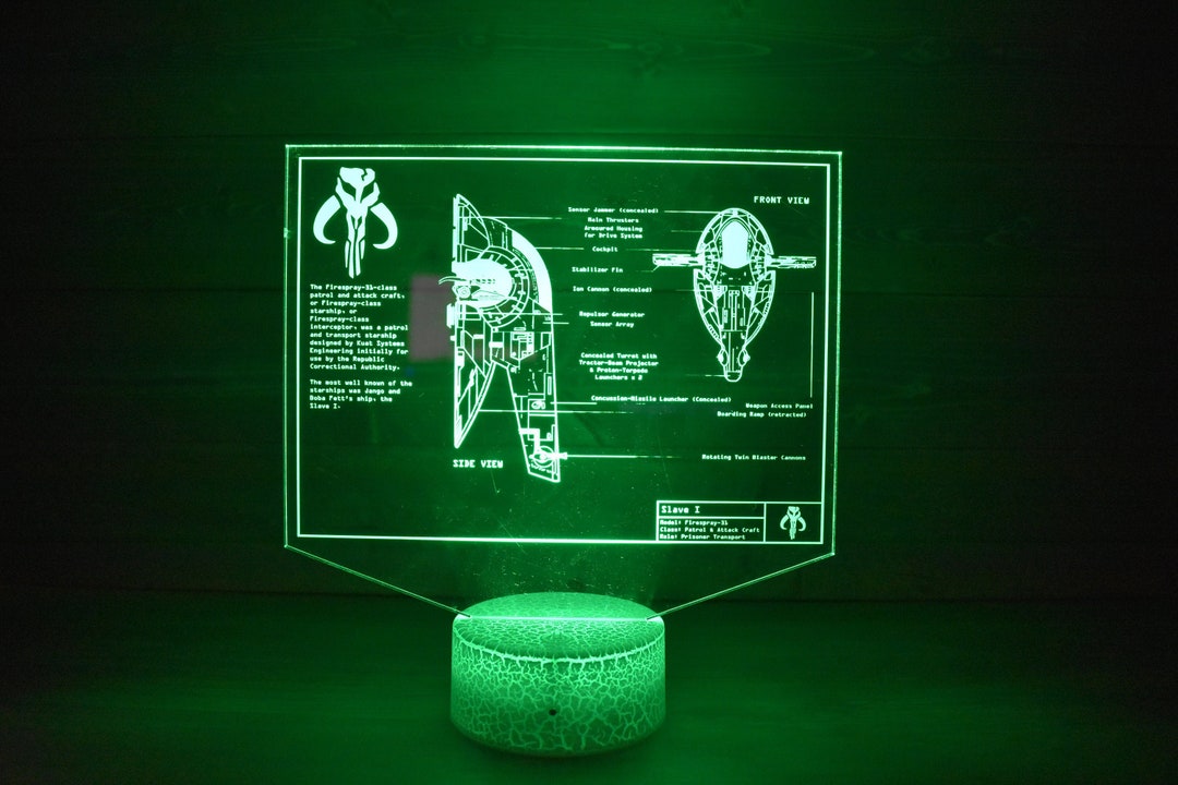 Bounty Hunter Plans LED Sign Perfect as a Gift for a Sci-fi Geeks ...