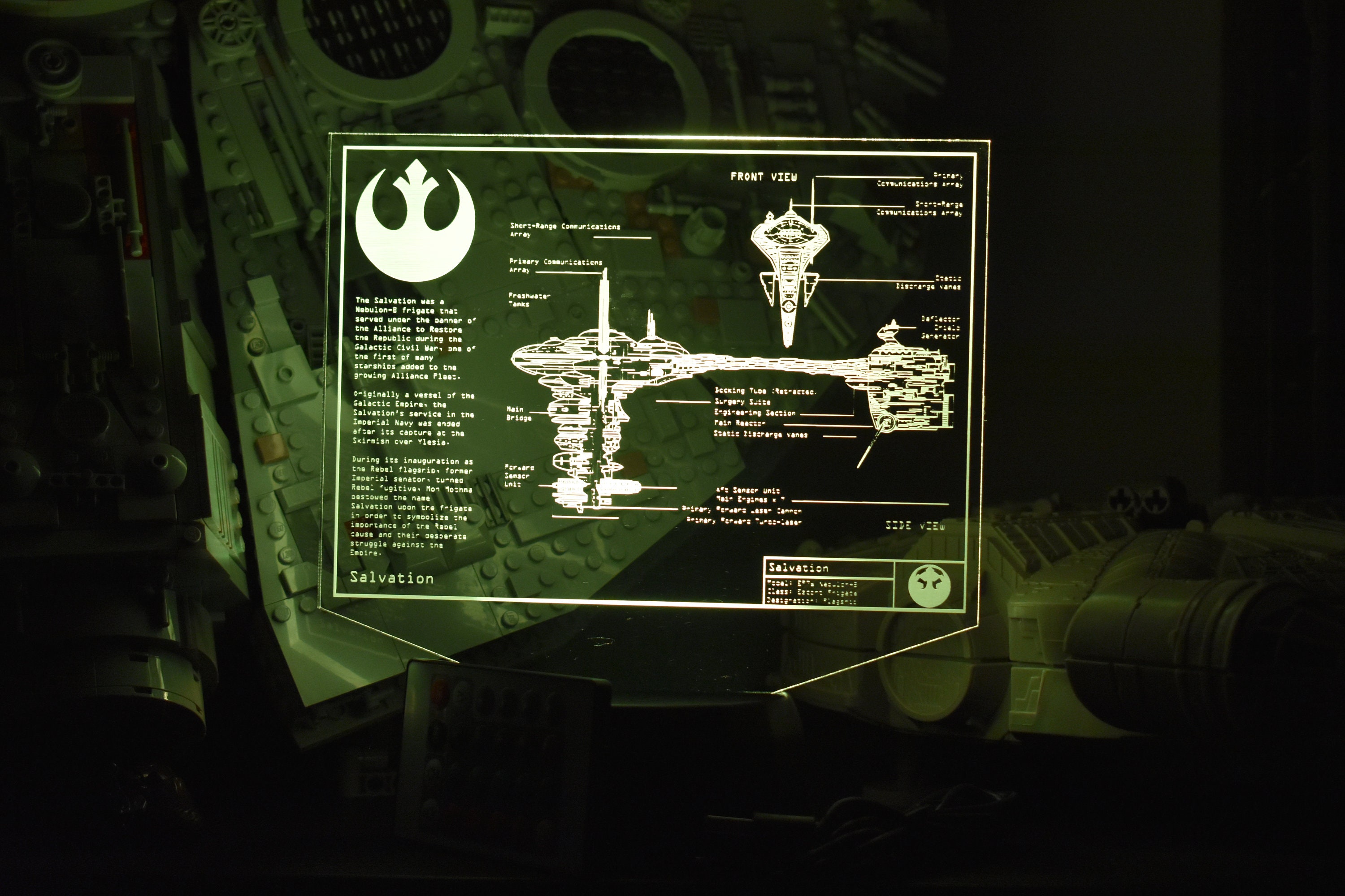 EF76 Nebulon-B escort frigate Plans LED sign perfect as a gift | Etsy