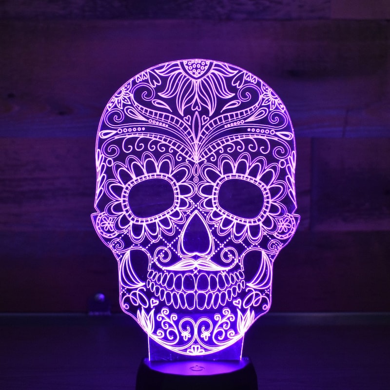 Sugar Skull Led Light - Etsy