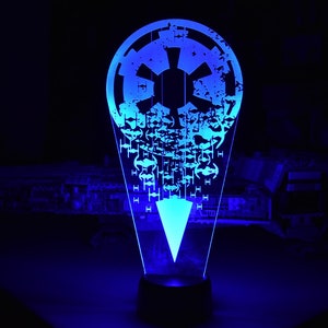 Star Wars Inspired Imperial Ships LED Sign Perfect as a Gift for a Star ...