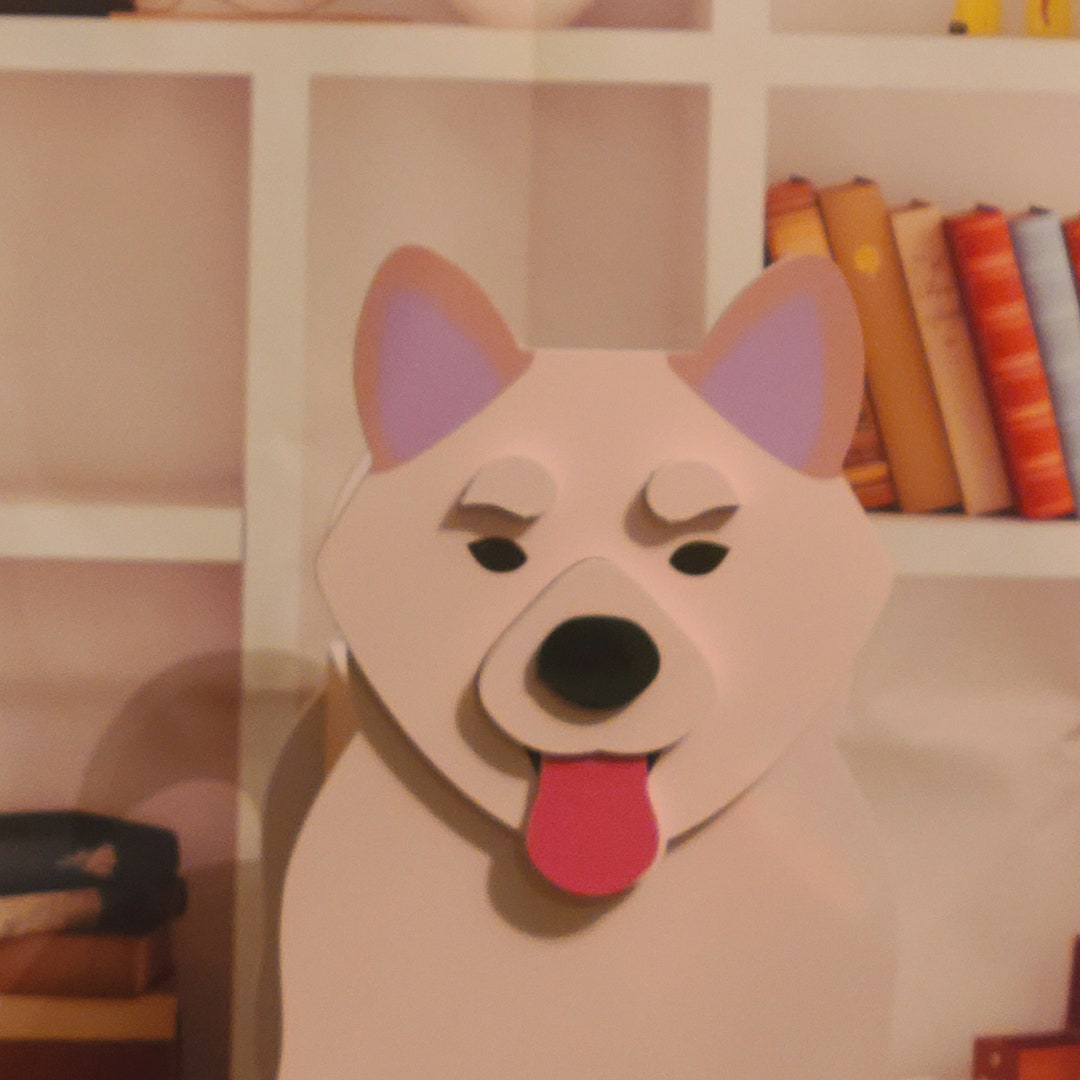 New Rare Cream Color Japanese Shiba Inu Hunting Dog Wood 3D Planter ...