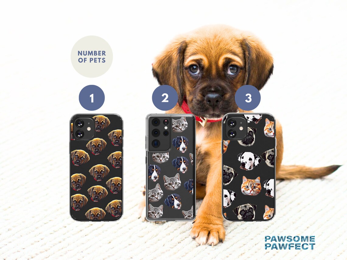 Custom Pet Phone Case Using Pet Photo + Name Custom Dog Phone Case ...